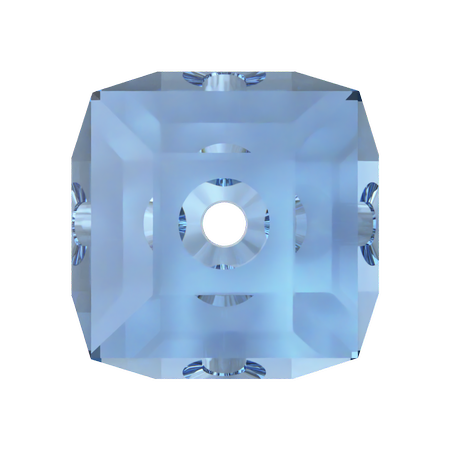 Swarovski Cubed Beads, ReCreated Ice Blue, 4MM | Dreamtime Creations