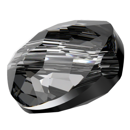 Swarovski 5034 Fantasy Round Bead Crystal Silver Night 6mm | Dreamtime ...