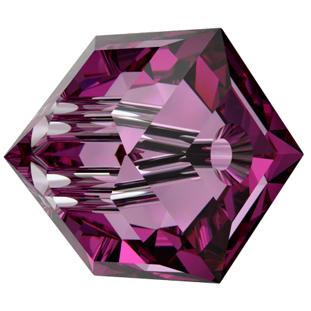 Swarovski Cubed Beads, Dark Rose, 6MM | Dreamtime Creations