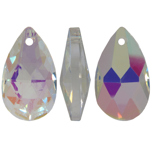 Spark Crystal Pear Shape Faceted Pendant Crystal AB 22mm | Dreamtime ...