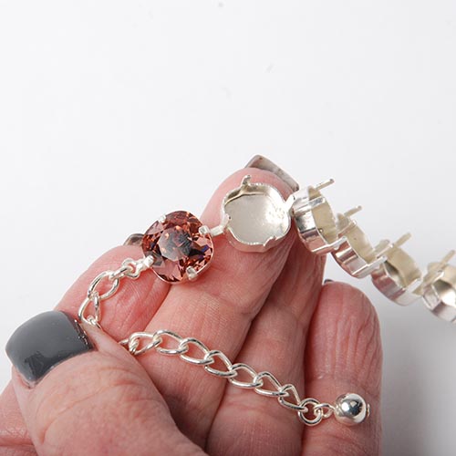 Blush Rose Cup Chain Bracelet